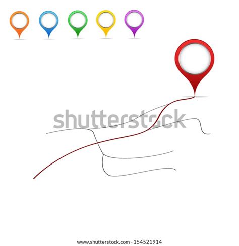 Map Points Stock Vector Royalty Free 154521914 Shutterstock