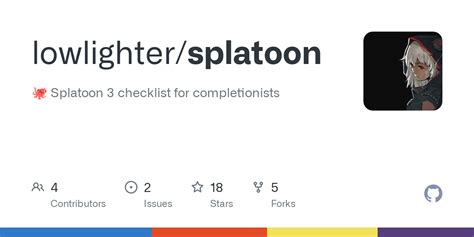 github lowlighter splatoon 🐙 splatoon 3 checklist for completionists