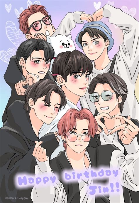 Ot7 Drawing Enhypen Fanart Ot7 Enhypen Fan Art Ot7 Bts Fan Art