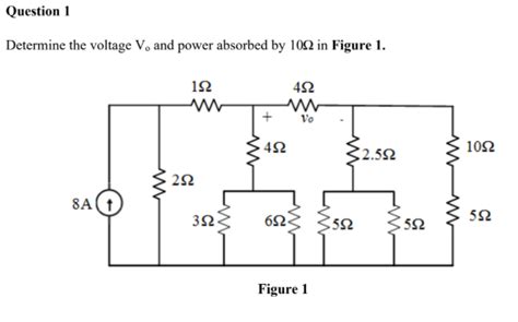 Solved Question Determine The Voltage V And Power Chegg Com