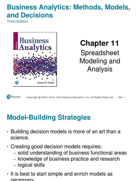 Chapter 11 Spreadsheet Modeling And Analysis Pdf Sensitivity