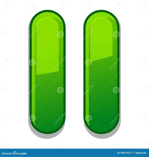 Pause Button Icon In Green Stock Illustration Illustration Of Video 296518277