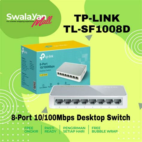Jual Tp Link 8 Port 10 100mbps Desktop Switch Hub Tp Link Tl Sf1008d Shopee Indonesia