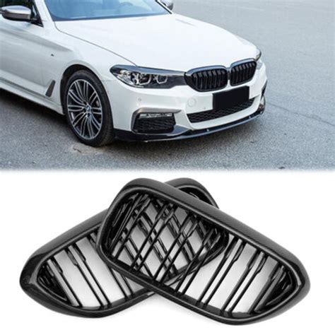 Carbon Fiber Style Front Grille For Bmw 5 Series G30 G31 G38 530i 540i