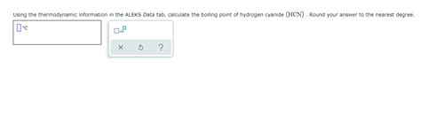 solved using the thermodynamic information in the aleks data