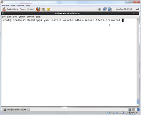Oracle Database 12c On Oracle Linux 6 Step 12 Download And Install The Oracle 12c Pre Install