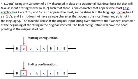 Solved Please Draw The State Machine For The TM And Do Not Chegg