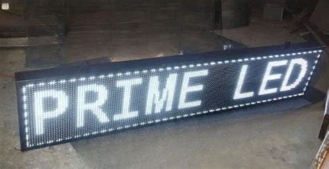 White Wall Mounted Rectangle LED Scrolling Display At Sq Ft In Coimbatore