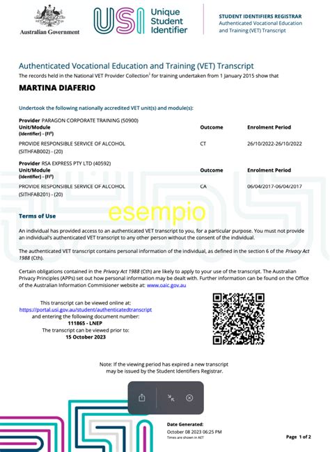 Usi Transcript Infodropaustralia