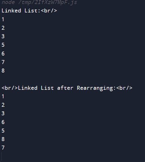 Arranging Single Linked List In Alternate Odd And Even Nodes Order
