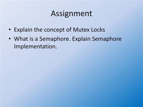 operating system 24 mutex locks and semaphores pptx operating