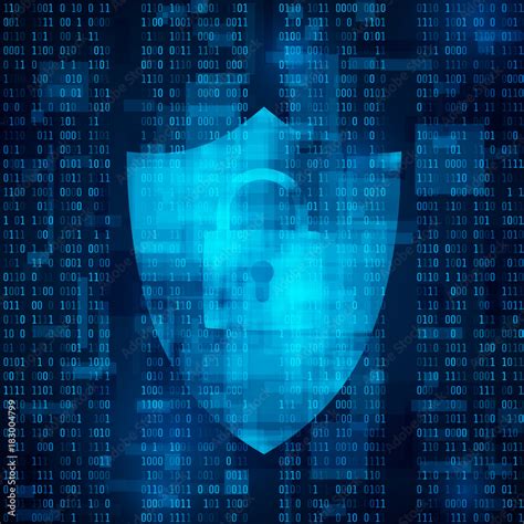 Encryption Information Concept Internet Sequrity System Data Protection Vector Background