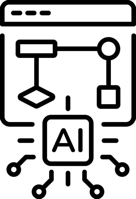 A Line Style Icon Showing An Ai Algorithm 67108638 Vector Art At Vecteezy