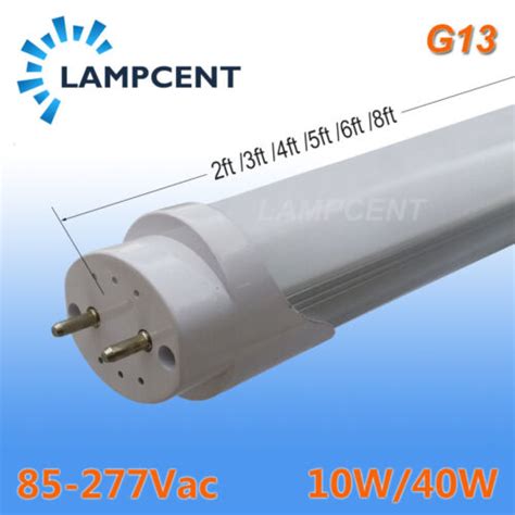 6~12pcs T8 Led Tube 2ft 3ft 4ft 5ft 6ft 6500k 20watt Double Ended Power