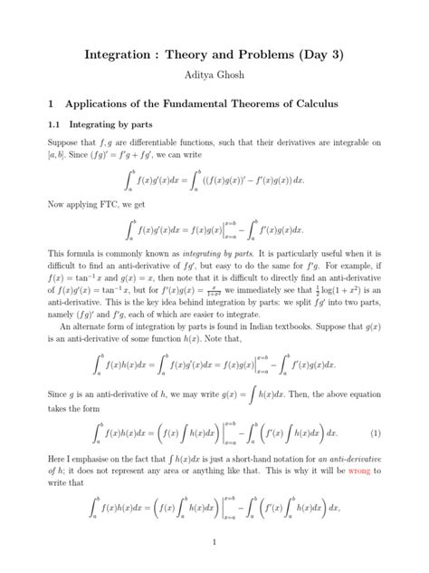 Integration Day3 Notes Pdf