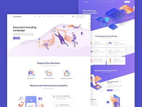 App Landing Html Template Aeroland By Hastech On Dribbble