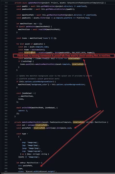 Bug Pwa Manifest Existing Files Check Failing · Issue 520 · Ionic Teamcapacitor Assets · Github