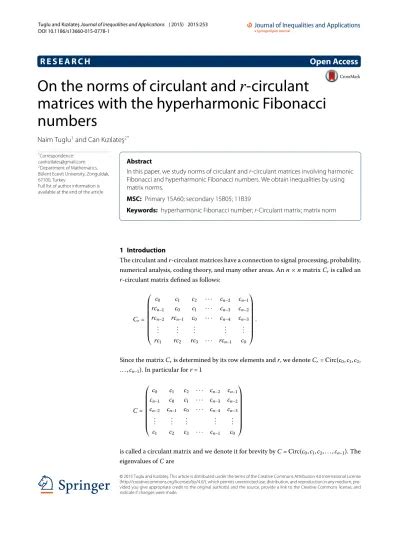 On The Norms Of Circulant And R Circulant Matrices With The