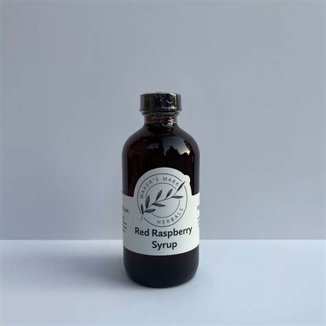 Organic Red Raspberry Syrup Makers Mark Herbals