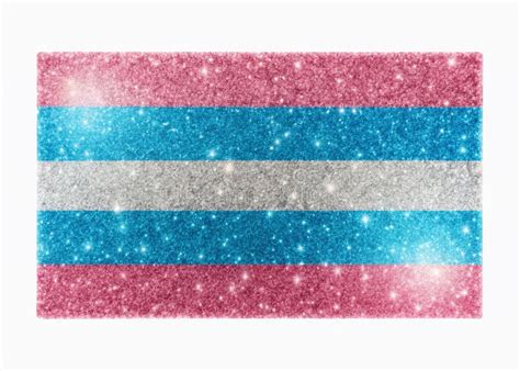 Sparkling Transgender Pride Flag Png Vibrant Glitter Design For Digital