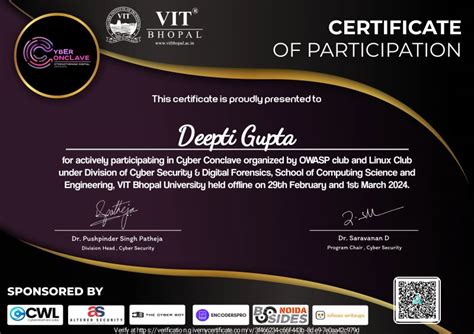 Deepti Gupta On Linkedin Owasp Cyberconclave Linux Certifications Cybersecurity