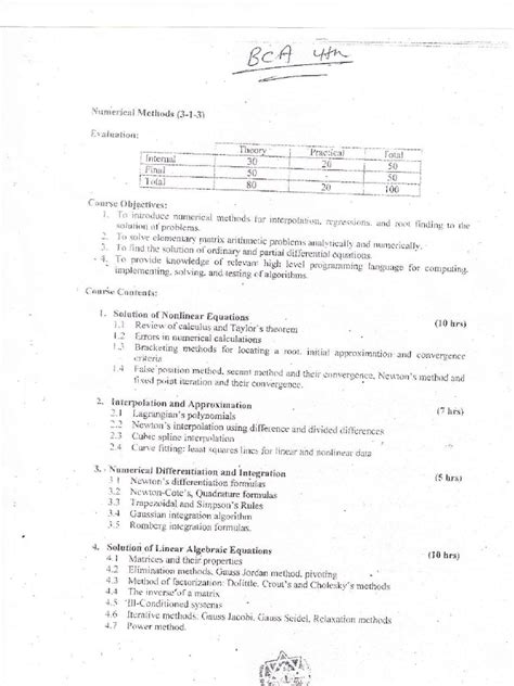 bca 4 syllabus pdf