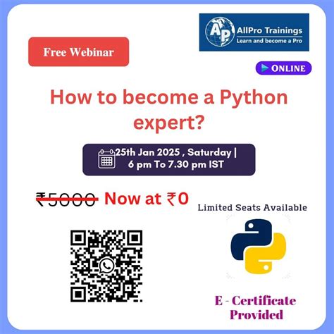 Allprotrainings Pythonwebinar Freewebinar Pythonprogramming