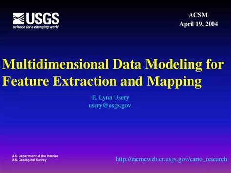 Ppt Multidimensional Data Modeling For Feature Extraction And Mapping