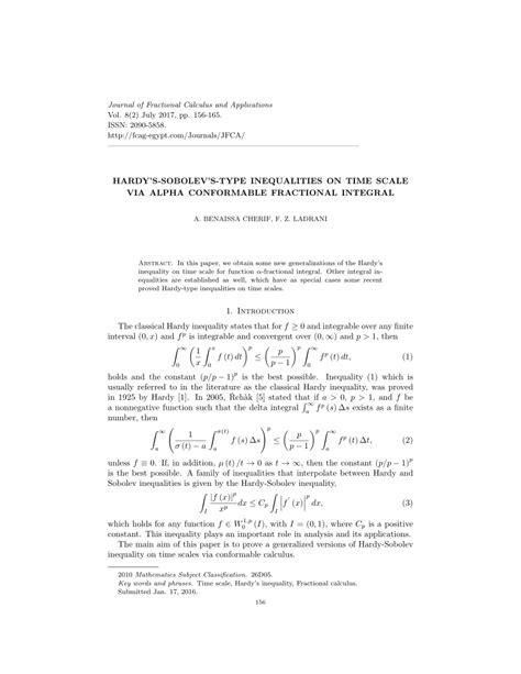 Pdf Hardys Sobolevs Type Inequalities On Time Scale Via Alpha