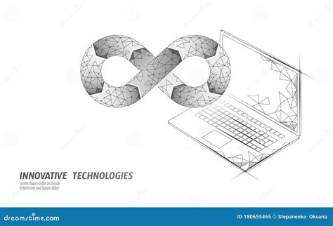 Development Operations And Life Cycle Devops Icon Vector Illustration 180189228