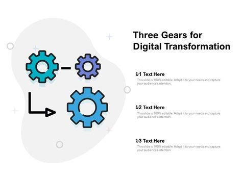 Three Gears For Digital Transformation Ppt Powerpoint Presentation Inspiration Format Ideas