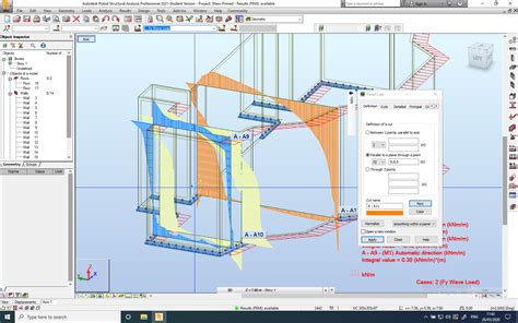 no displacement values results using shell walls as shear walls