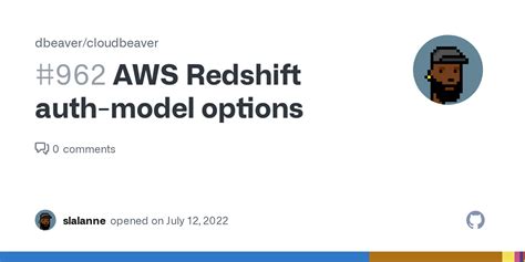 Aws Redshift Auth Model Options · Issue 962 · Dbeavercloudbeaver · Github
