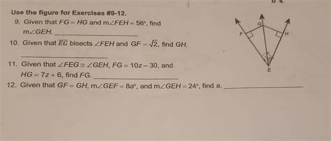 solved use the figure for exercises 9 12 9 given that