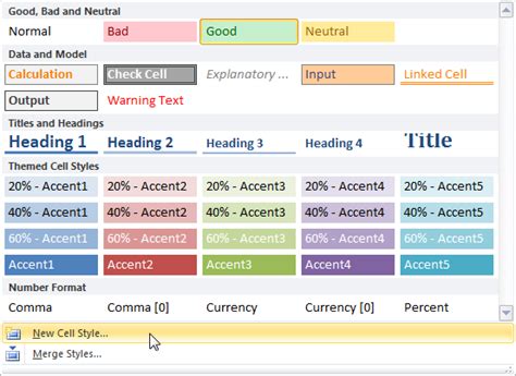Стили ячеек в Excel ОфисГуру