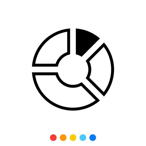tortendiagramm symbol vektor und illustration 12204874 vektor kunst