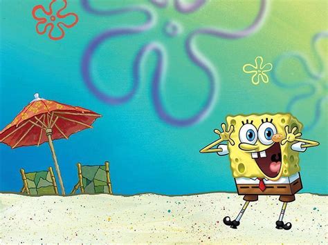 Spongebob At The Beach