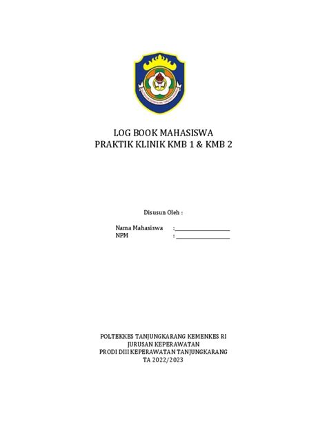 Log Book Mahasiswa D3 Ta 2022 2023 Pdf
