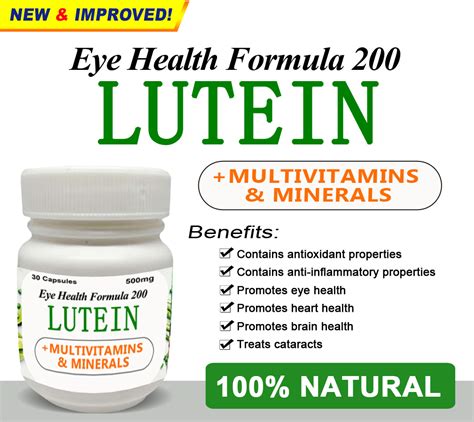 Eye Health Formula 200 Lutein 30 Capsules Main Lazada Ph