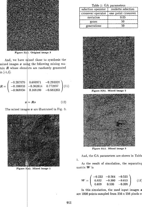 Table 1 From Signal Separation Method Using Genetic Algorithm