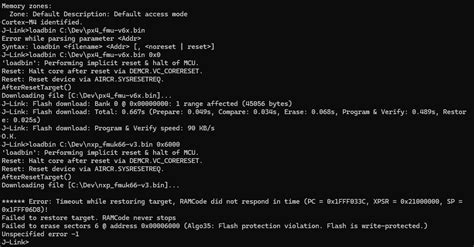 Cannot Program Fmu Board Using Swd J Link Cannot Unlock Device Nxp Community