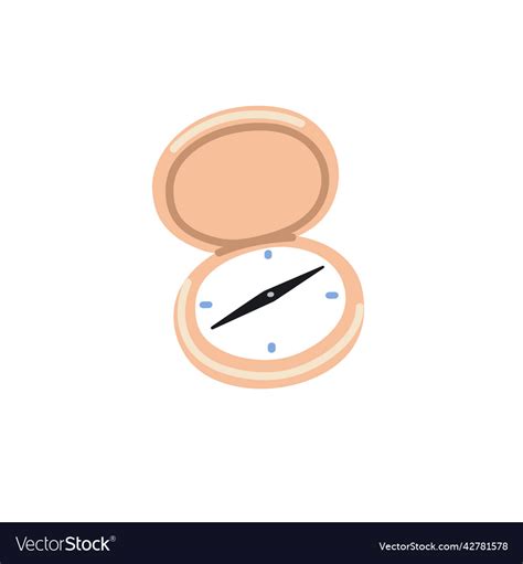 Travel Compass For Orientation Navigation Vector Image