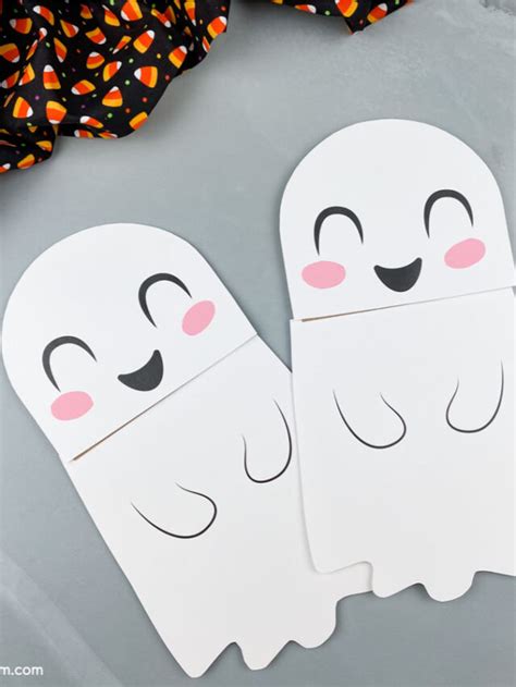 Paper Bag Ghost Craft Free Template Story Simple Everyday Mom