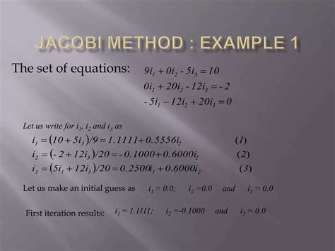 Jacobi Method Pptx
