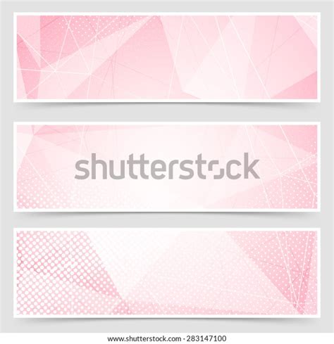 Red Crystal Structure Abstract Header Set Vector De Stock Libre De