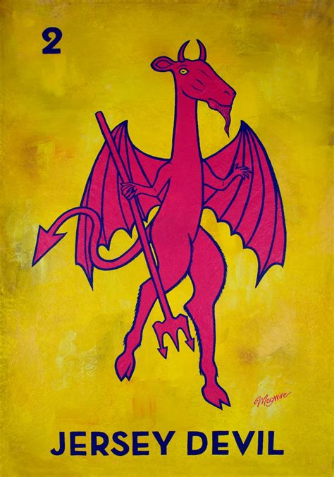 Jersey Devil Mexican Bingo Card — Magwire Art