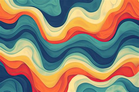 A Colorful Abstract Pattern With Wavy Lines Illustrate A Vector Pattern With Abstract Waves