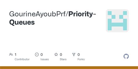 Github Gourineayoubprf Priority Queues