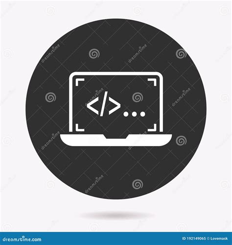 Programming Vector Icon Illustration Isolated Simple Pictogram Stock Vector Illustration