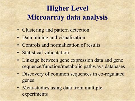 Ppt Microarray Data Analysis Powerpoint Presentation Free Download